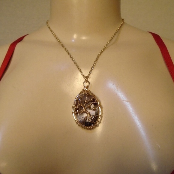 For Real by Cellini | Jewelry | Genuine Stone Tree Of Life Statement ...